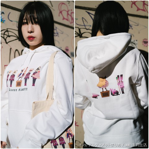 【Optie Animation】パーカー WH アルエット（XLサイズ） / vvstore