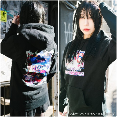 【Optie Animation】パーカー BK 彁（Mサイズ） / vvstore