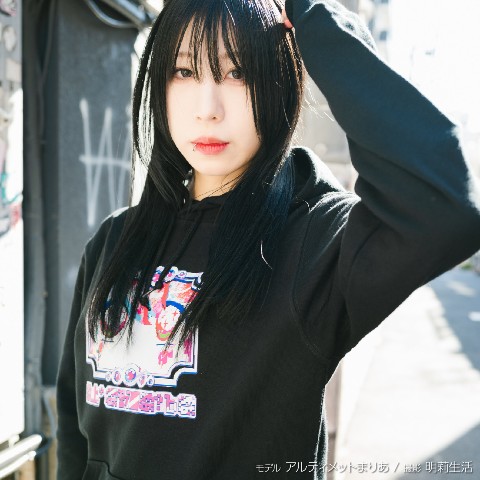 【Optie Animation】パーカー BK 彁（XLサイズ） / vvstore