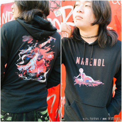 【Optie Animation】パーカー BK MARENOL（Mサイズ） / vvstore