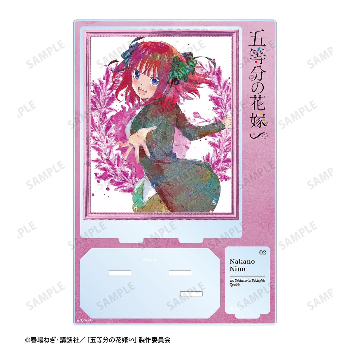 【五等分の花嫁∽】中野二乃 grunge CANVAS パーツ付きBIGアクリルスタンド / vvstore