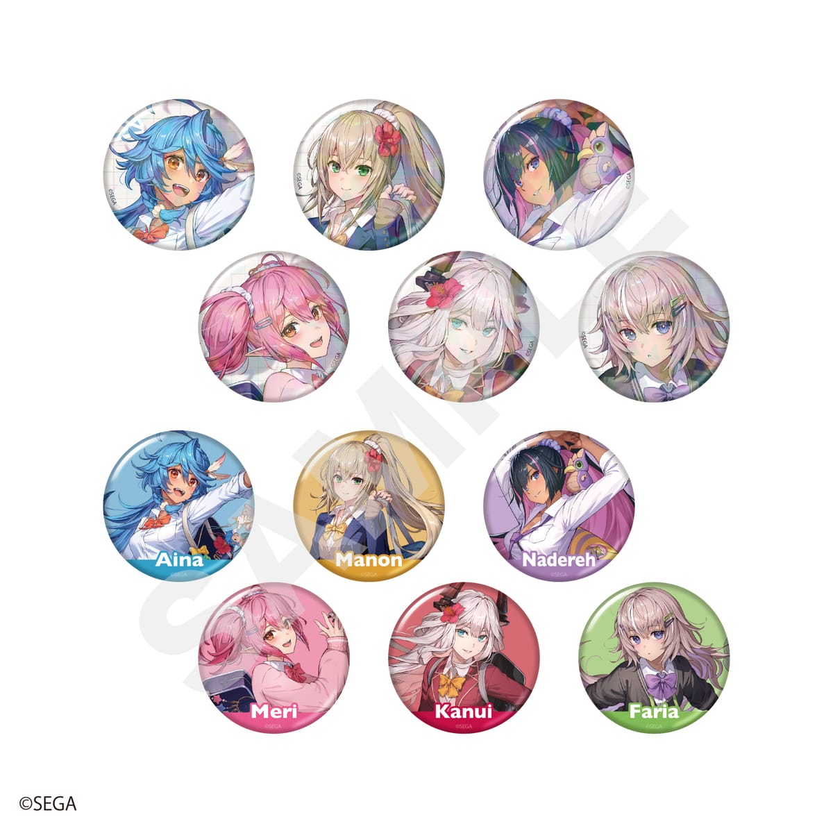 【NGS】トレーディング缶バッジ≪セット≫（全12種） / vvstore